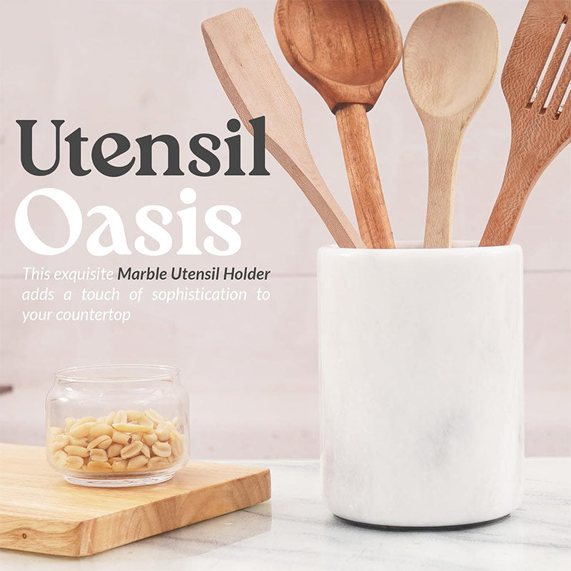 Marble Kitchen Utensil Holder | Radicaln CA